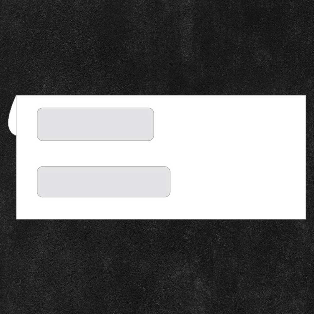 Double WindowBlank Envelopes | Cheque Store
